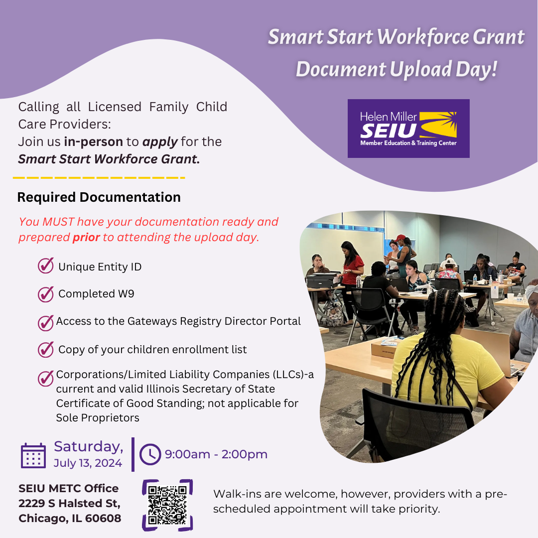 Smart Start Workforce Grant - Helen Miller SEIU Member Education ...